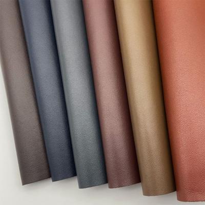 China 1.6mm Nappa Pattern PVC Artificial Leather Belts Polyvinyl Chloride Leather for sale
