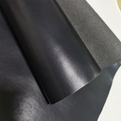 China Handbags Black Artificial Suede Leather Pu Faux Synthetic Dull Leather for sale