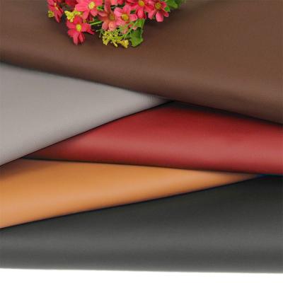 China Furniture 0.6mm Pu Synthetic Leather Faux Suede Leather Material for sale