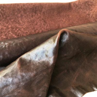 China Abrasion Resistant PU Shoes Leather Fabric 0.6mm Thick Artificial Suede Leather for sale