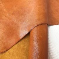 China TGKELL Red Brown Handmade Leather Shoes Pu Faux Synthetic Leather for sale