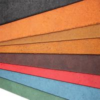China 0.55mm Thick Orange Waterproof Leather Bags Mildewproof Premium Suede Fabric for sale