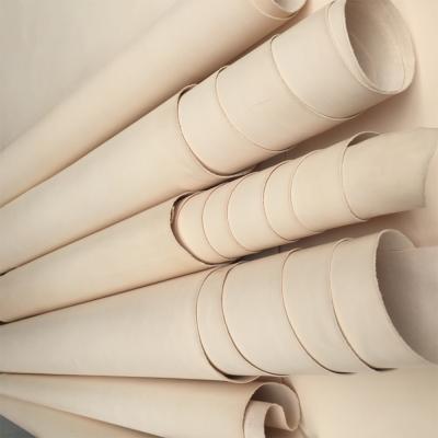 China 0.9mm Thick Waterproof Leather Bags Beige Coated Microfiber Faux Leather for sale