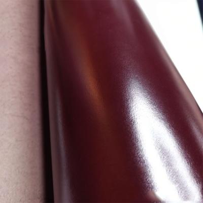 China Red Wine Sporting Goods PVC Artificial Leather Fold Resistant for sale