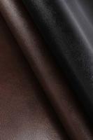 China Dark Brown Silica Gel Microfiber Leather Fabric 20SF Silicone Leather for sale