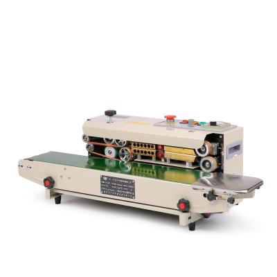 China FR-770 23kg Stainless Steel Continuous Band Sealing Machine | 500W 220V 0-25m/min Speed for sale
