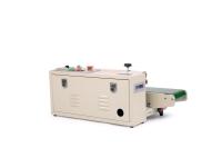 China FR-770 Continuous Bag Sealing Machine with Dry Ink Printing | 500W Power, 0-25m/min Speed, 810×320×370mm Size for sale