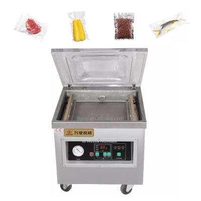 China DUOQI DZ-360 Stand Type Double Sealing Bar Vacuum Packaging Machine 550x610x850mm for sale