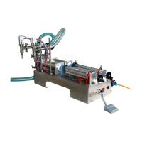 China DUOQI Y2WTD Semi-Automatic Liquid Filling Machine with 10-15 Bottles/Min Speed and 100-1000ml Range for sale
