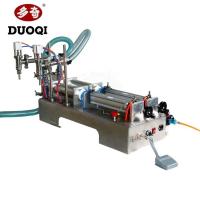China DUOQI Y2WTD Semi-Automatic Liquid Filling Machine with 10-15 Bottles/Min Speed and 100-1000ml Range for sale
