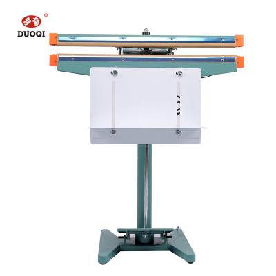 China Aluminum Frame Foot Pedal Sealing Machine PFS-650x2 2000W 650mm Sealing Length for Food Industry for sale