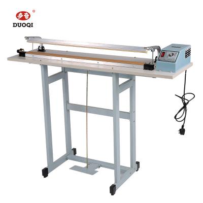 China DUOQI SF-600 Semi-Automatic Iron Foot Pedal Sealer 600mm 750W for Plastic Packaging for sale