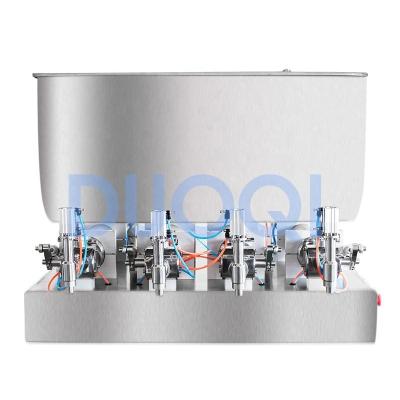 China DUOQI G4WTD Semi Automatic 4 Head Filling Machine for Honey Juice Detergent Oil 110V 50W for sale