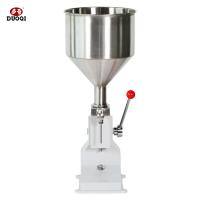 China DUOQI A-03 Manual Paste and Liquid Filling Machine 2-50ml ≤±1% Accuracy 340mm Height for sale