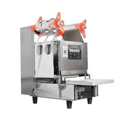 China 350W DUOQI QDF-95 Automatic Cup Sealing Machine for Bubble Tea Yogurt Juice 110V 220V for sale