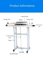 China Electric Foot Pedal Heat Sealing Machine 600mm 750W for Plastic Food Bag Pouch Packaging for sale