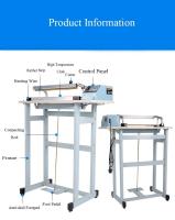 China Foot Pedal Heat Sealer with Cutter 400mm 450W for Big Bag Retail Food Packaging for sale