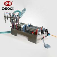 China Electric Driven Piston Liquid Filling Machine 100-1000ml for Coconut Milk Sachet Jar for sale