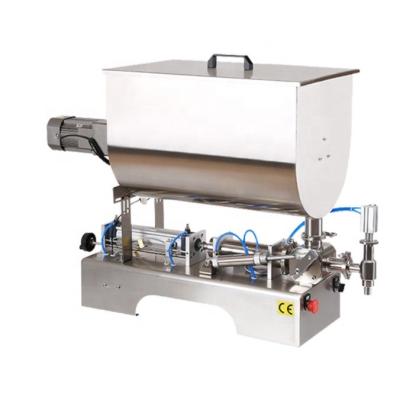 China 200 BPH Semi Auto Pneumatic Liquid Filling Machine with Heater and Mixer for sale
