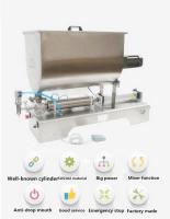 China 200 BPH Semi Auto Pneumatic Liquid Filling Machine with Heater and Mixer for sale