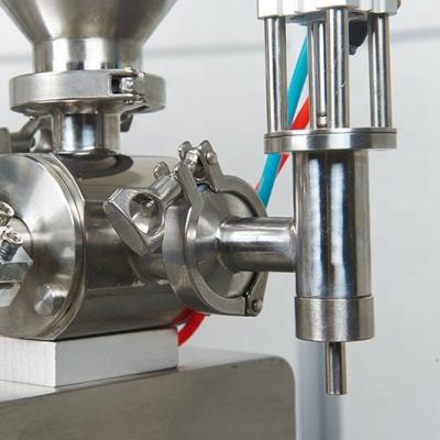 China Semi-Automatic Electric Double Head Paste Filling Machine For Juice Beverage for sale