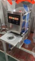 China 110V 350W Fast Food Tray Sealer for Yogurt Cups Aluminum Foil Manual Sealing Machine 10-20 Cups per Min for sale