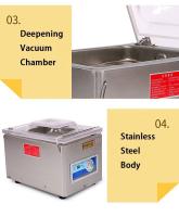 China DZ-260 Chamber Vacuum Sealer 220V 900W Automated Food Packing Machine for Meat Fish Chicken for sale