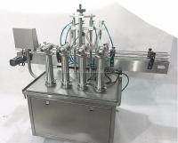 China 6 Head Automatic Liquid Filling Machine 220V 1000W for Wine Juice Hand Sanitizer for sale