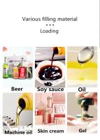 China Semi Auto Dual Head Piston Liquid Filling Machine 110V 25-250ml for Cosmetic Honey Oil for sale
