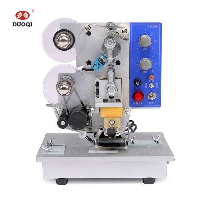 China DUOQI HP-241B 220V Electric Ribbon Date Printing Machine with 30mm Labeling Width and 2-200 Times/Minute Speed for sale