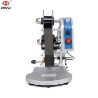 China DUOQI DY-8 Semi-Automatic Coding Machine 60W 100times/min Expiry Date Printer for Packaging for sale