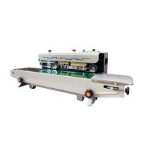 China FR-900 Continuous Band Sealer Machine 500W 220V for Plastic Film Bag Heat Sealing 0-12m/min Speed for sale