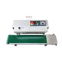 China FR-900 Continuous Band Sealer Machine 500W 220V for Plastic Film Bag Heat Sealing 0-12m/min Speed for sale