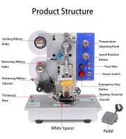 China HP-241B Automatic Hot Stamp Ribbon Printer Machine 220V 60W Custom Date Code Printer for sale