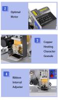 China High Precision Electric Hot Stamp Ribbon Printer For Expiry Date Printing for sale