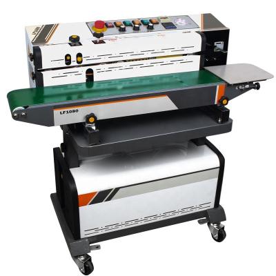 China DUOQI LF1080 Portable Plastic Bag Sealing Machine 875W Power with 0-12 m/min Speed and 6-12 mm Sealing Width for sale