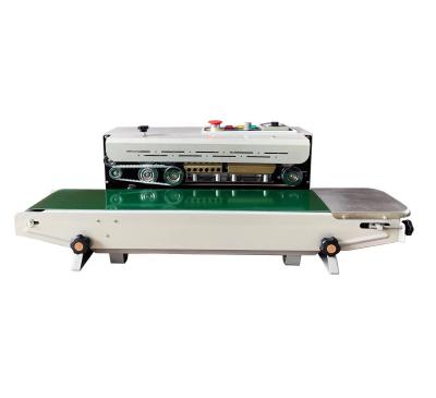 China FR-900 Iron Electronic Continuous Band Sealing Machine 500W 0-300℃ Heat Sealer with 12m/min Speed for sale