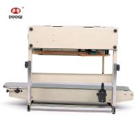 China Tamper Proof Continuous Band Sealing Machine Compact Vertical Heat Sealer for sale
