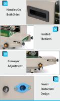 China FR-900 Continuous Band Sealer 220V 500W for Iron Products and Aluminum Foil for sale
