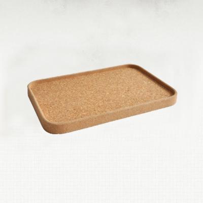 China Natural Cork Storage Tray 30x20cm Durable Eco-Friendly Organizer for sale