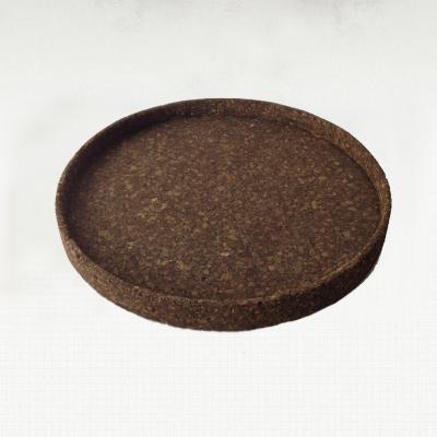 China Dark Cork Storage Tray 30x20cm Durable Eco-Friendly Organizer for sale