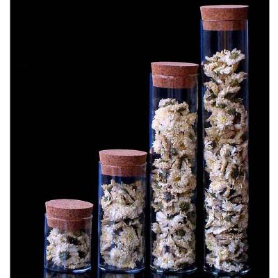 China Glass bottle with cork stopper for sale