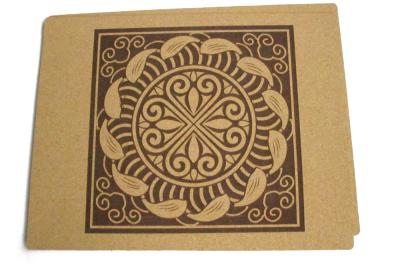 China Custom Printed Cork Table Mat 30x20cm Eco Friendly Heat Resistant Placemat for sale