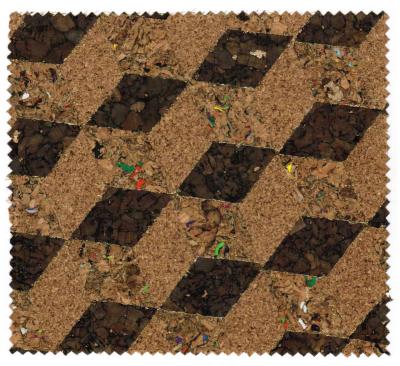 China Nature Cork Fabric Leather with PU Backing Waterproof Dust Resistant for Bag and Shoes Making for sale