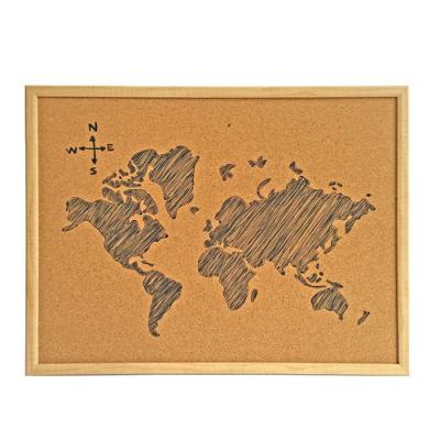 China Cork Bulletin Board with MDF Frame 90x60cm for Office School Use for sale