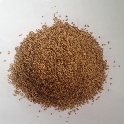 China Natural Light Cork Granules 1-1.5mm 70-80g/L Density for Cork Sheet Roll Sound Insulation for sale