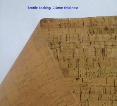 China Eco Friendly Cork Fabric Leather for Notebook Cover Waterproof Dust Resistant 1.5mm Thick for sale