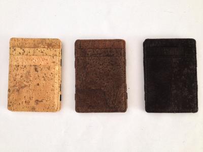 China Magic Cork Wallet 9x5cm with Card and Money Slot Multiple Colors for sale