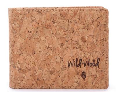 China Custom Logo Cork Wallet for Men 11x9cm RFID Blocking Card and Money Slot for sale