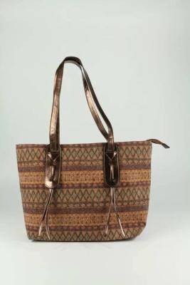 China Eco Cork Handbag 30.5x28cm with PVC Handle Custom Color Available for Wholesale for sale